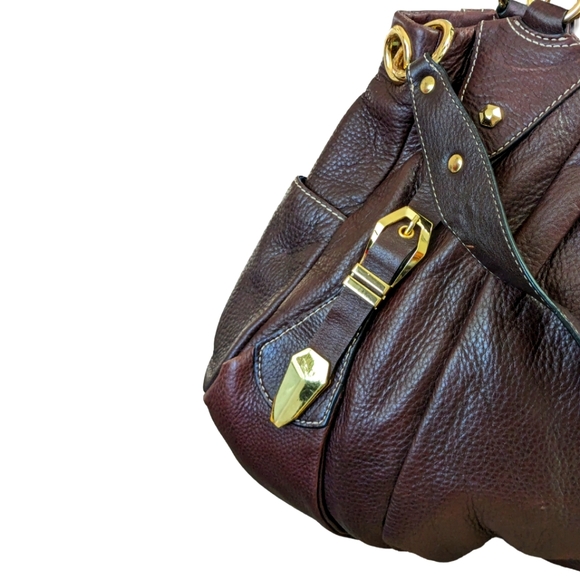 orYANY | Bags | Oryany Gwen Chocolate Brown Distressed Leather Multiple ...